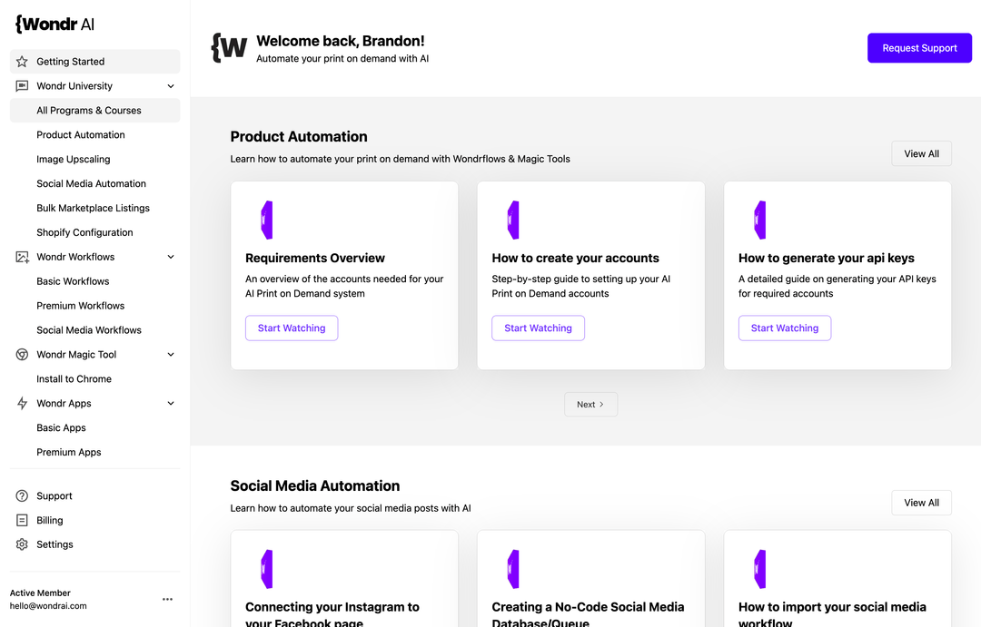 Wondr AI - Automate your print on demand store with AI